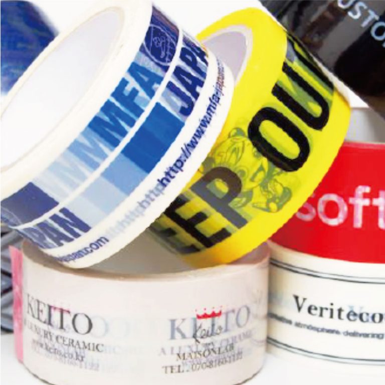 OPP印刷テープ | オリジナルデザイン | 認知度向上 | 梱包テープ | 大協技研工業